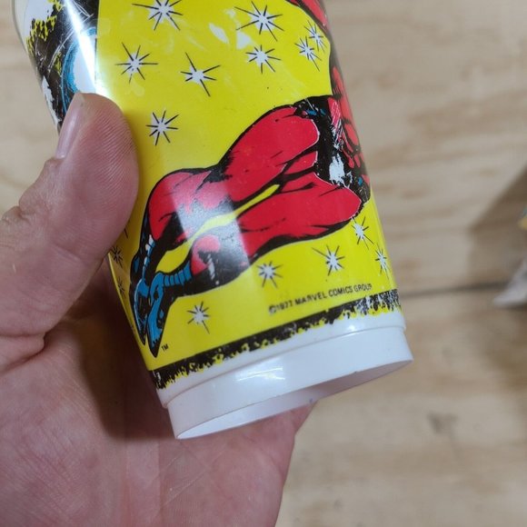 Other | 1977 Captain Marvel 7eleven Slurpee Cup 711 Marvel Super Hero ...